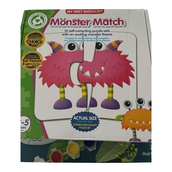 Toys | Monster Match Puzzle Set Colorful Kids Toy | Poshmark